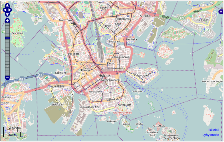 Google-kartan käyttö opinnäytetyössä